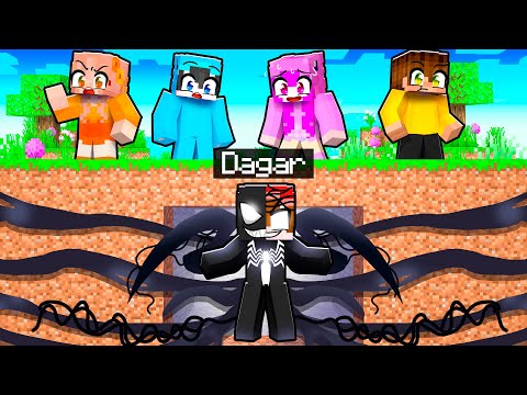 6 CAZADORES vs VENOM en Minecraft!