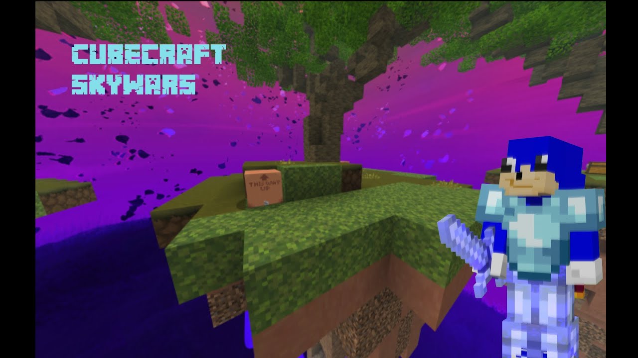 Moments of playing Skywars Cubecraft. - YouTube