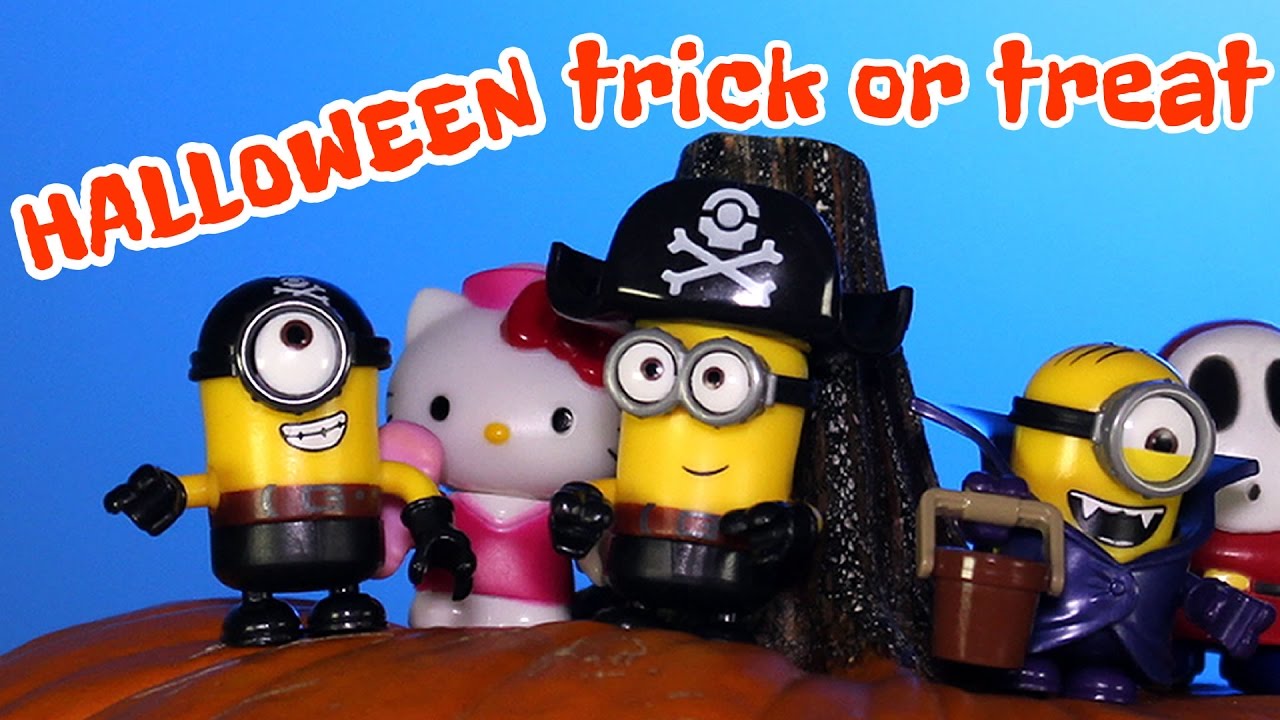 Minions Trick and Treat Prank Halloween Video For Kids - Stopmotion ...