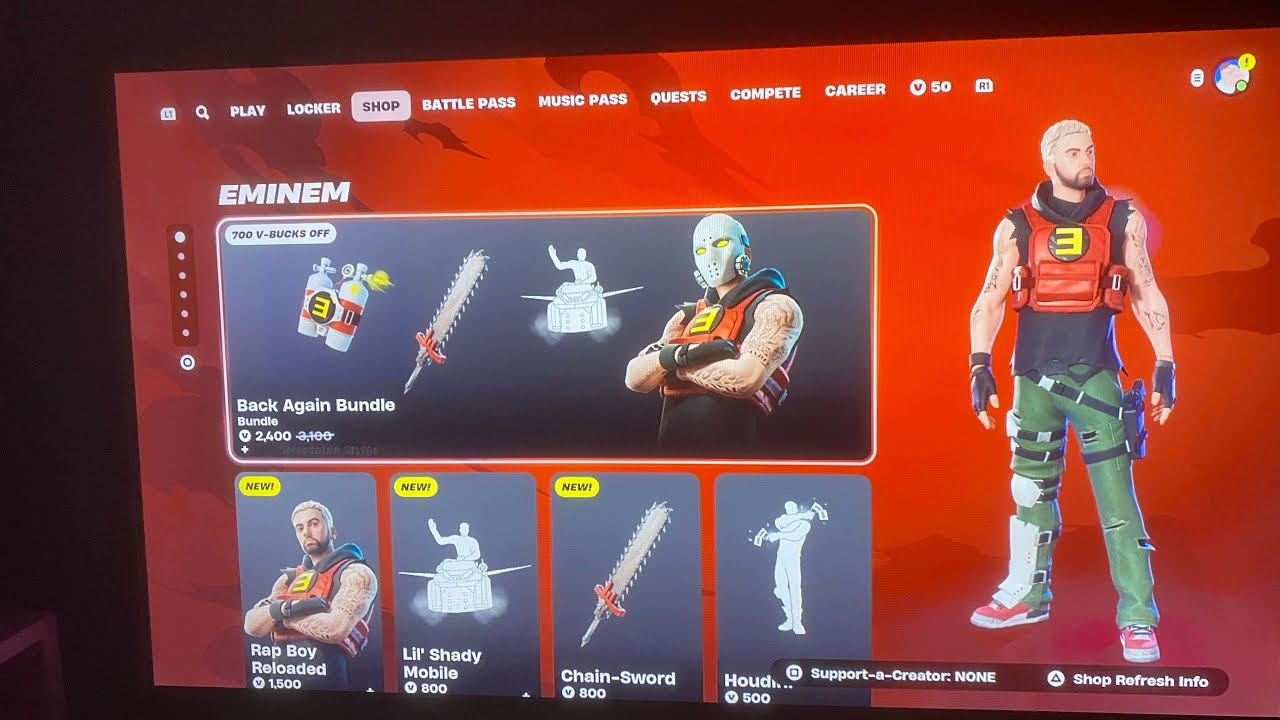 *NEW* Eminem skin Rap Boy reloaded is amazing with cool rapping emote ...