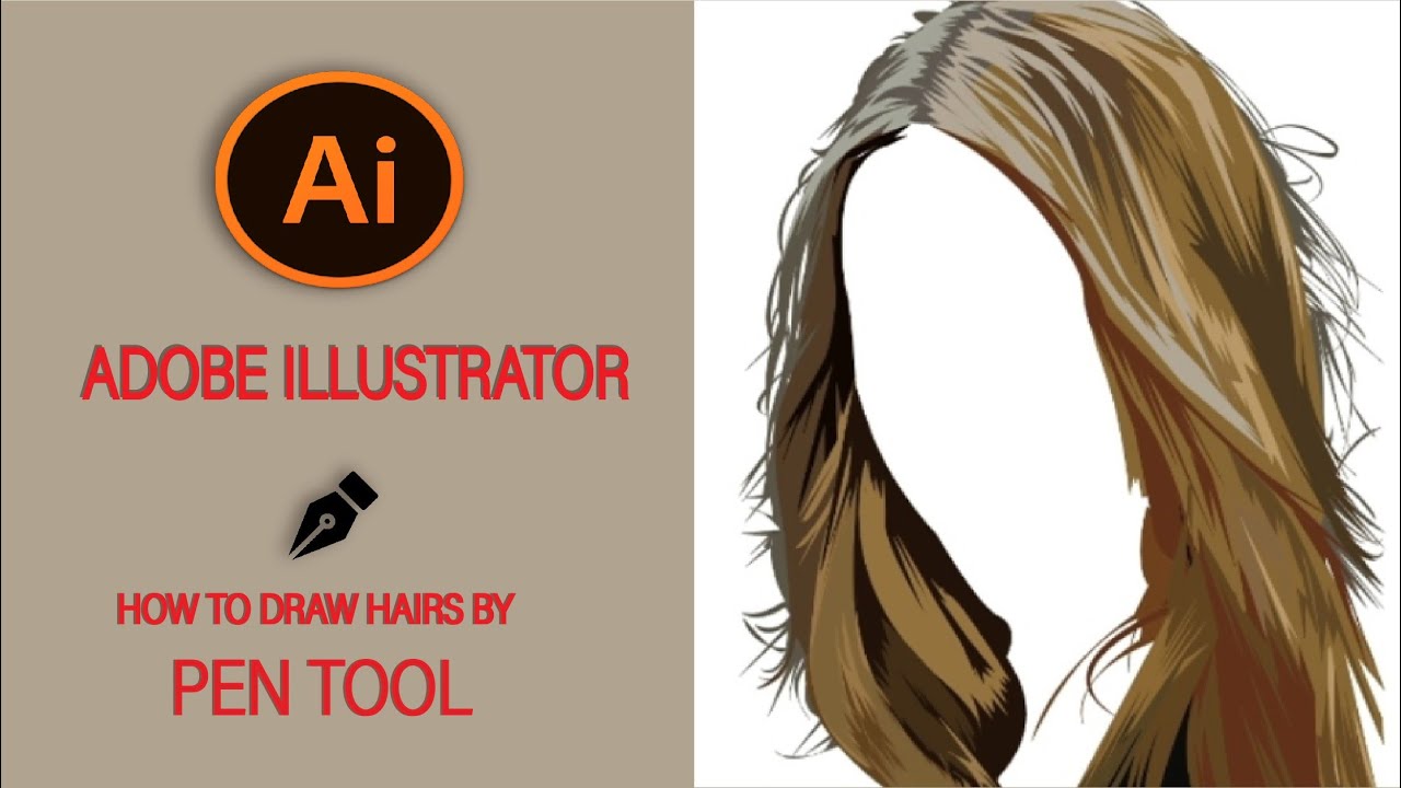 How To Draw Hair In Adobe Illustrator How To Creat Hairs In how-to-draw-hair-in-adobe-illustrator-how-to-creat-hairs-in