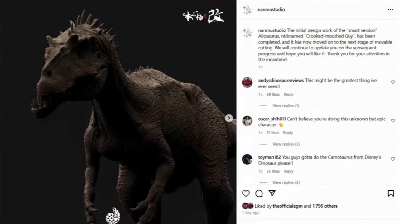 Broken Jaw Allosaurus From Dinosaur Revolution Nanmu Smart Series ...
