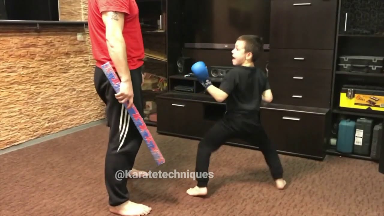 Individual #karate training at home. Assembly number 1 karate wkf - YouTube