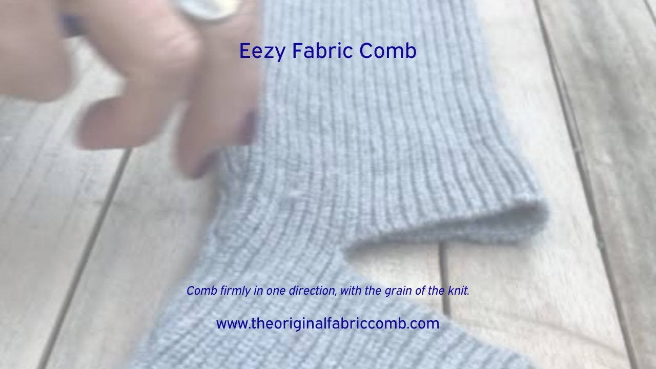 Eezy Fabric Comb - How to Use on Knits - YouTube