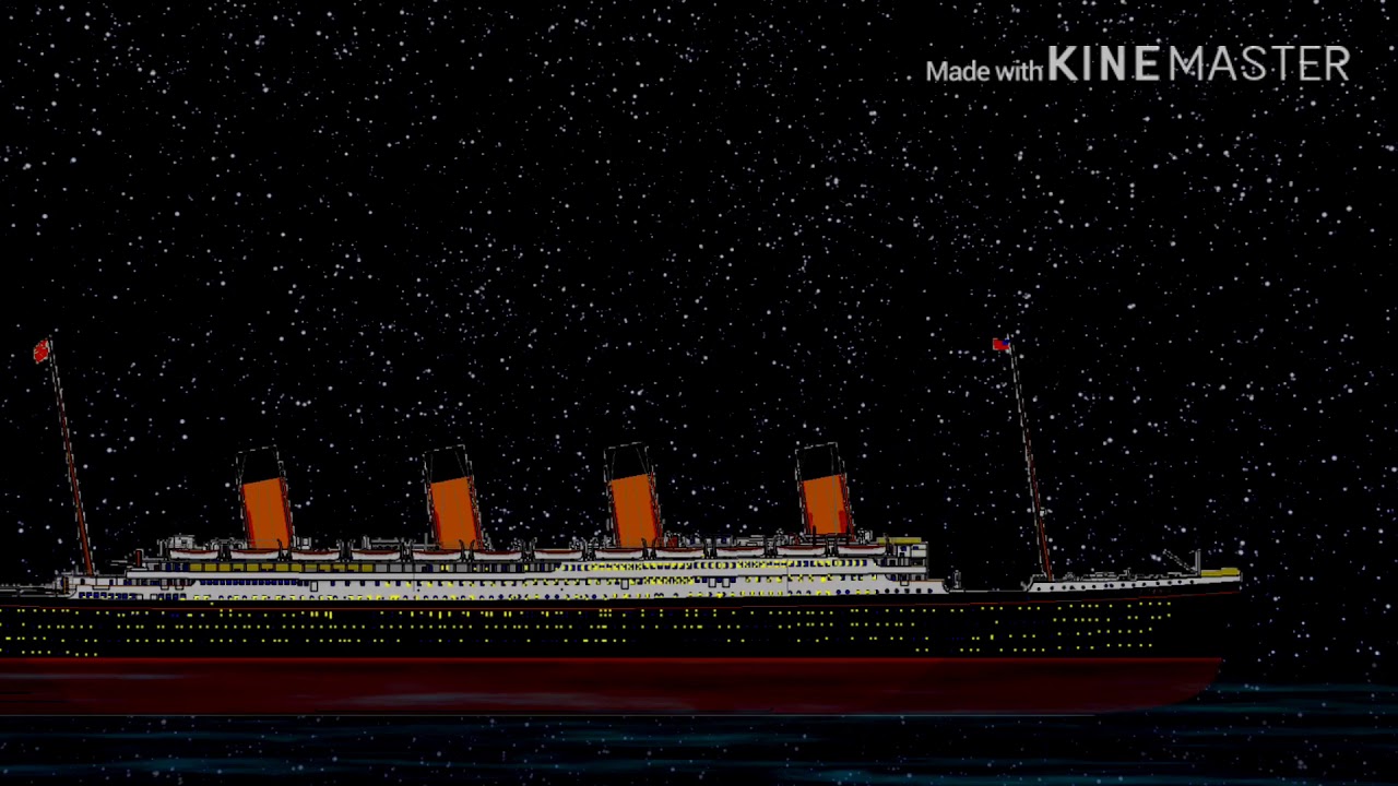 Titanic sailing through the night - YouTube