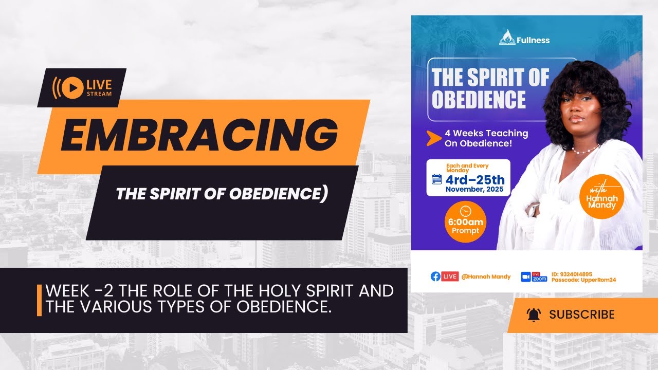 Embracing The Spirit of Obedience ( - YouTube
