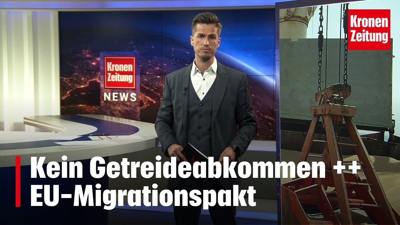 Kein Getreideabkommen ++ EU-Migrationspakt | krone.tv NEWS - YouTube