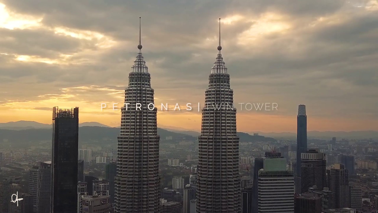 PETRONAS Twin Tower - Aerial Cinematic 2019 - YouTube