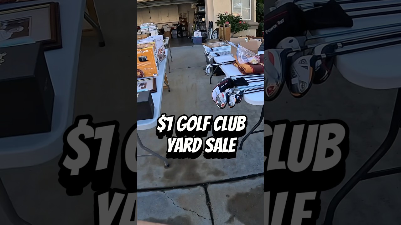 $1 golf club yard sale was packed with deals #golf #golftips # ...