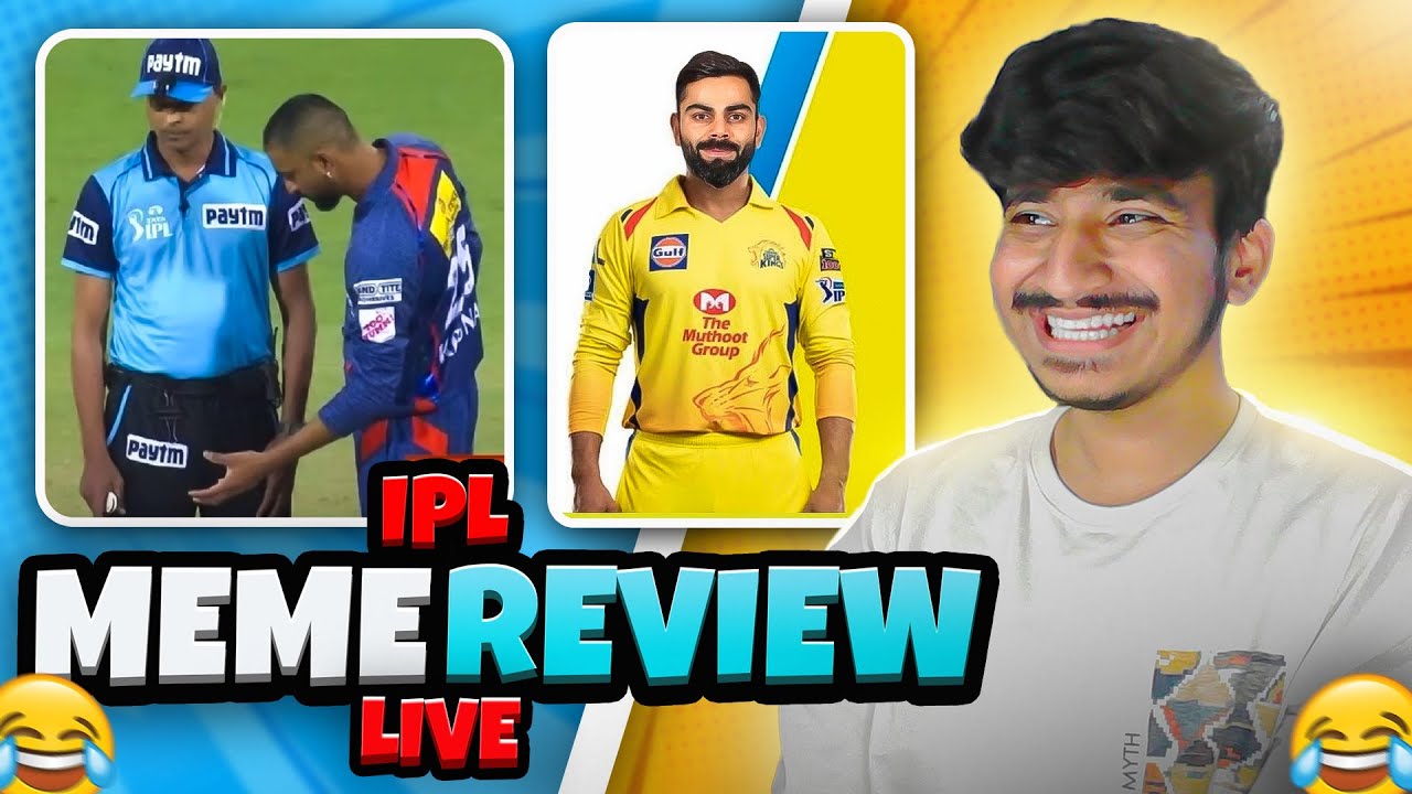 FUNNIEST IPL MEMES REACTION 😂😂| MEME REVIEW - YouTube