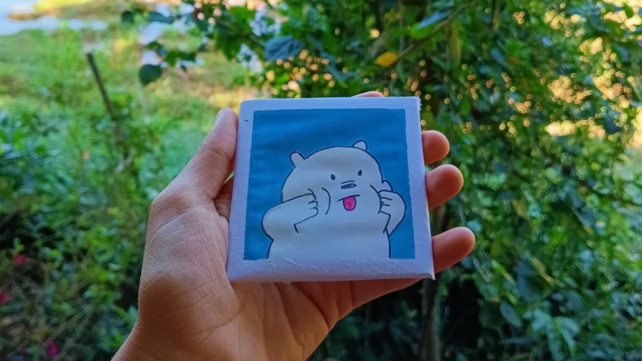 Watercolor Canvas Painting -We Bare Bears🐻 - YouTube