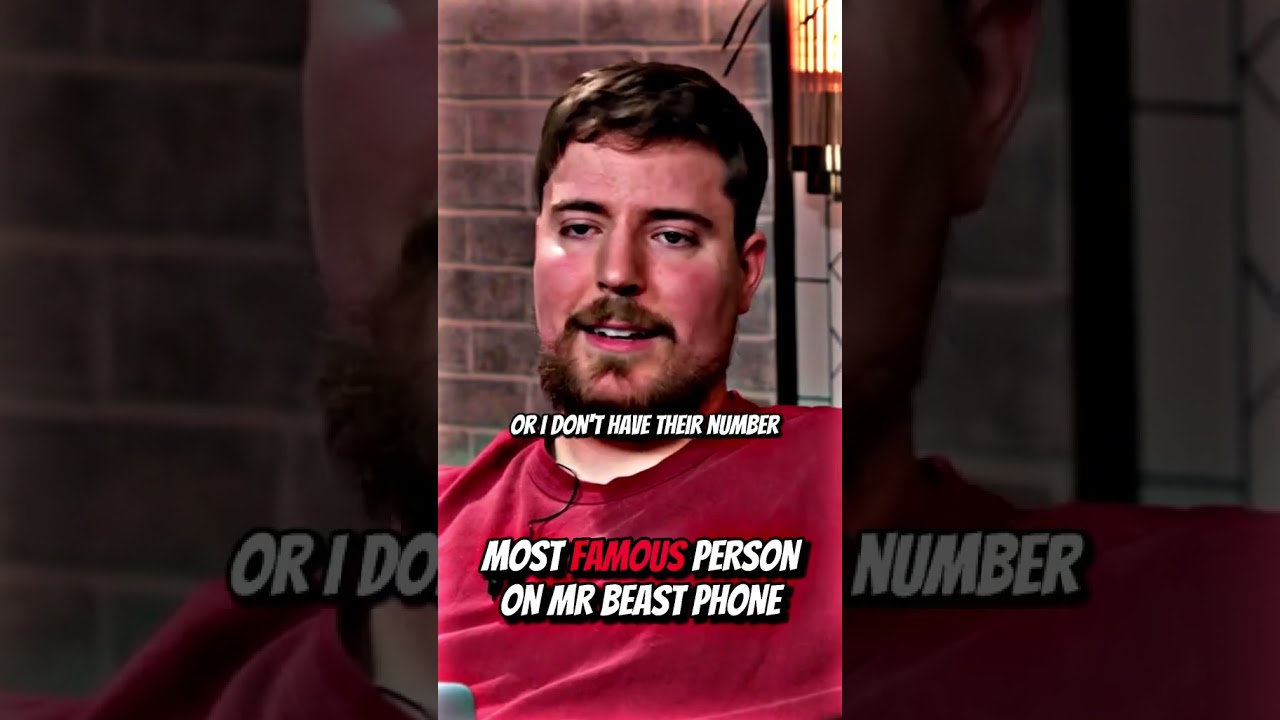 The most famous person on Mr Beast phone - YouTube