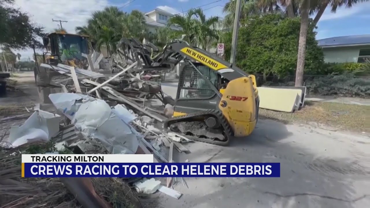 Crews race to clear debris from Helene - YouTube
