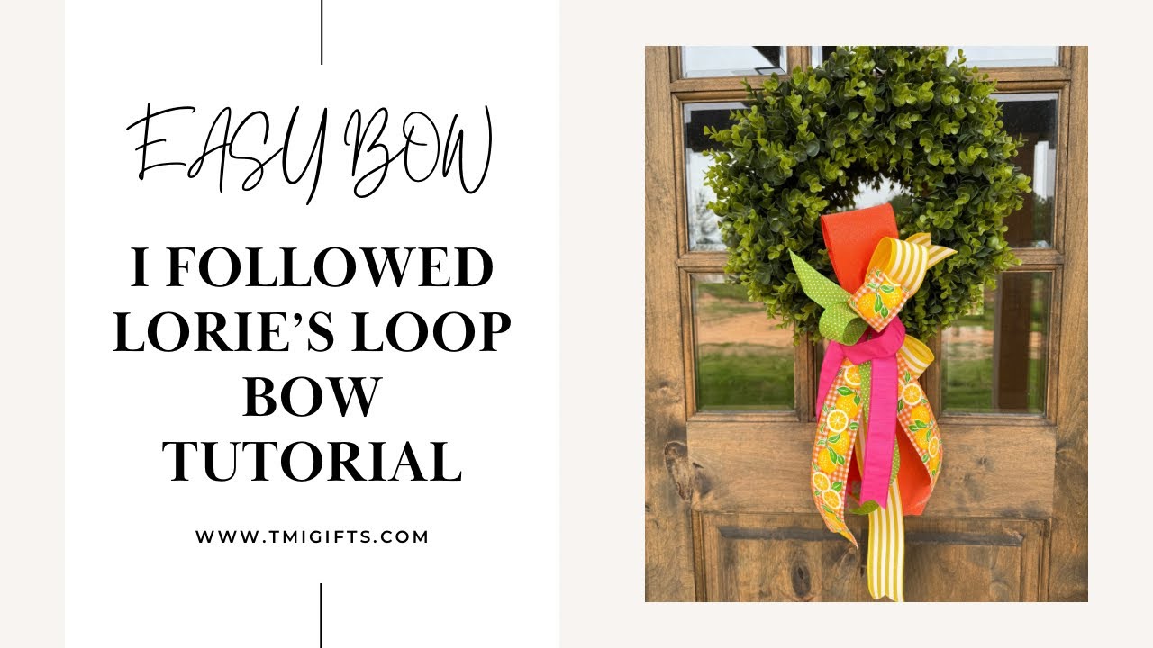 THE EASIEST BOW TUTORIAL/I FOLLOWED A BOW TUTORIAL/EASIEST BOW - YouTube