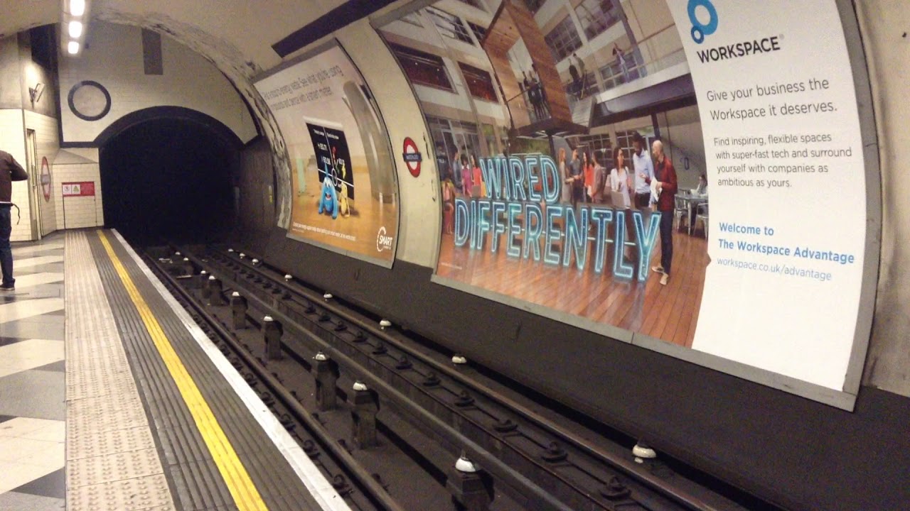Northern Line train entering Waterloo station - YouTube