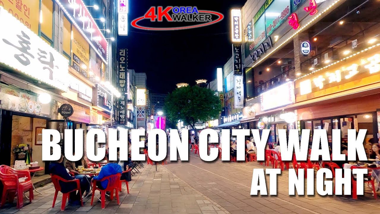 화려하기로 유명한 야간 부천골목길걷기 Bucheon City Walk at Night [Korea Walking] - YouTube