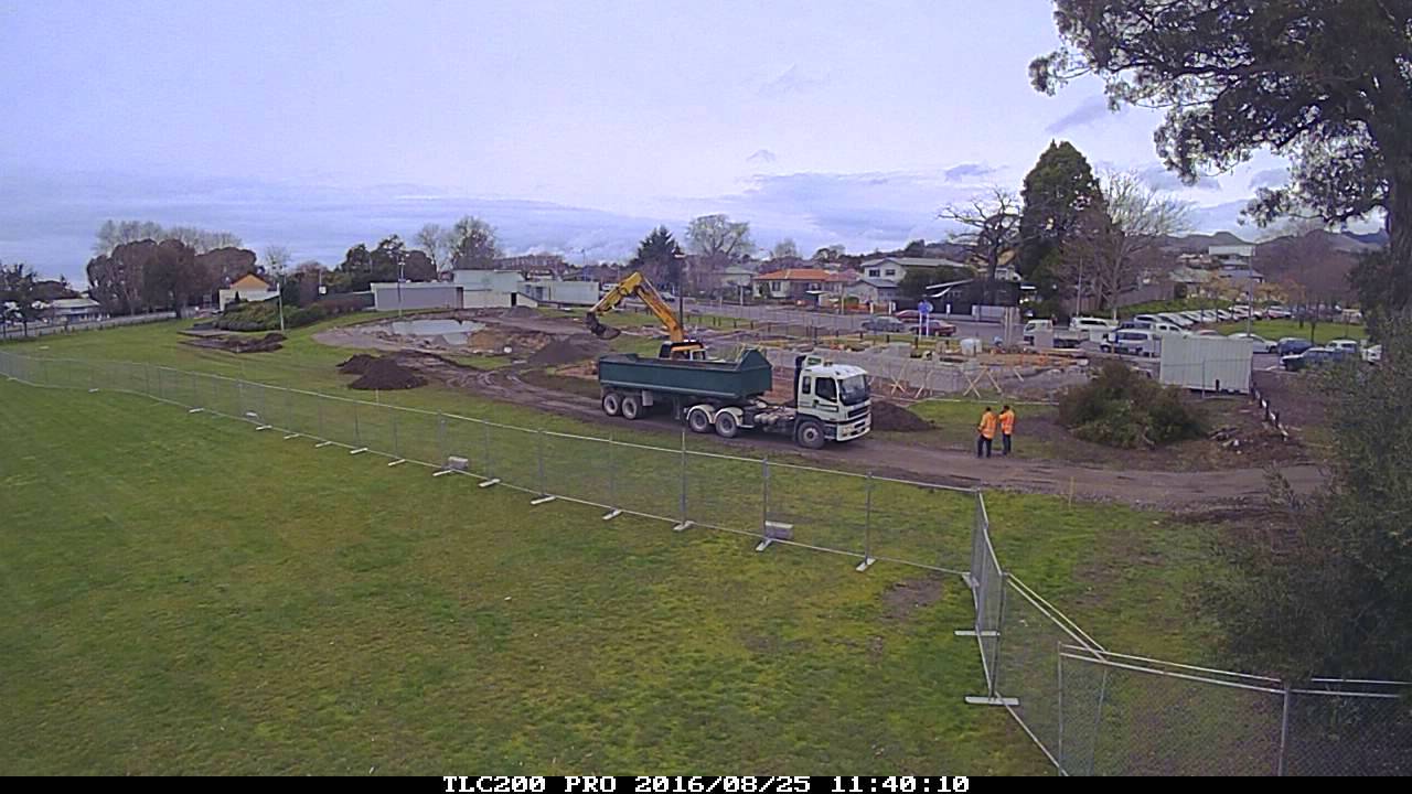 Time Lapse - Thu 25 Aug 2016 - Havelock North Domain Development - YouTube