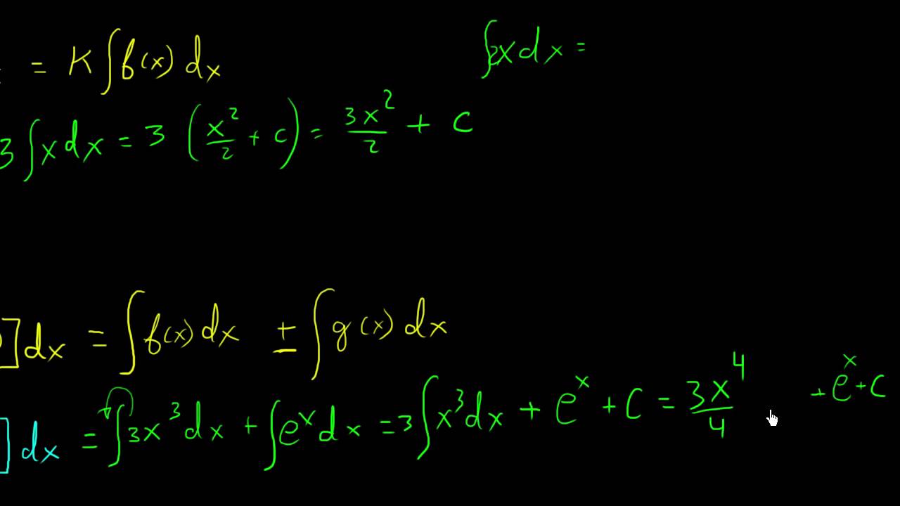 Calculo 1 Integral - Propriedades básicas exercício simples resolvido ...
