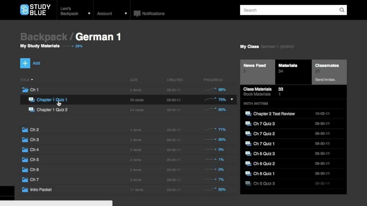 Study Blue Tutorial - Deutsch lernen - YouTube