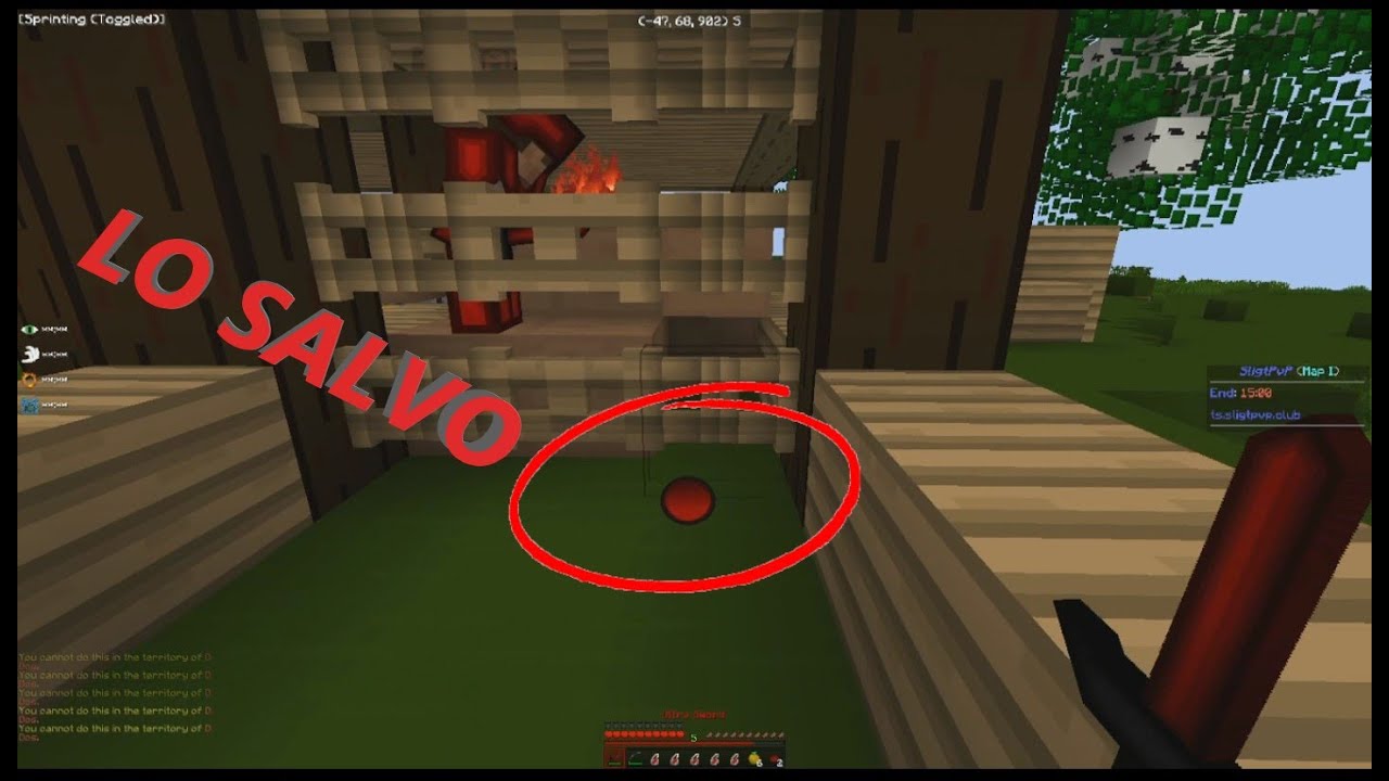 SALVO A UN JUGADOR DE SER TRAPEADO (termina mal) | Minecraft HCF - YouTube