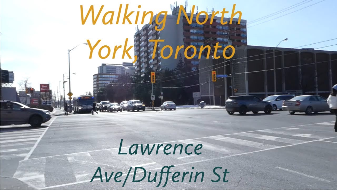 Walking Lawrence Avenue West & Dufferin Street in North York, Toronto ...