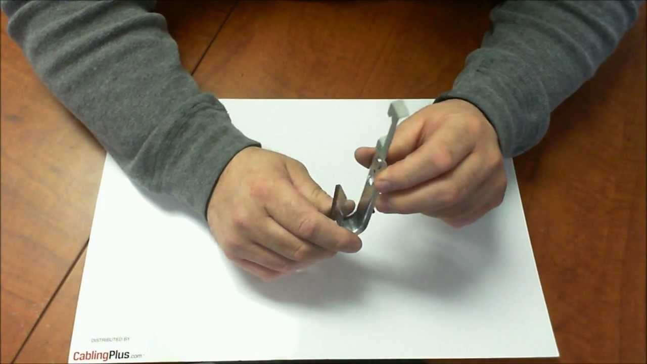 Caddy Cat124Z34 ¾" Galvanized J-Hook with 4Z34 Clip - YouTube