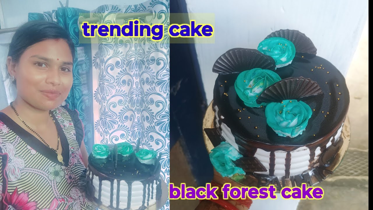 catomer ko chahiye black forest cake me chocolate overload cake . black ...