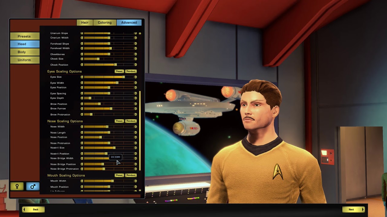 Star Trek Online TOS Starfleet Character Creation - YouTube