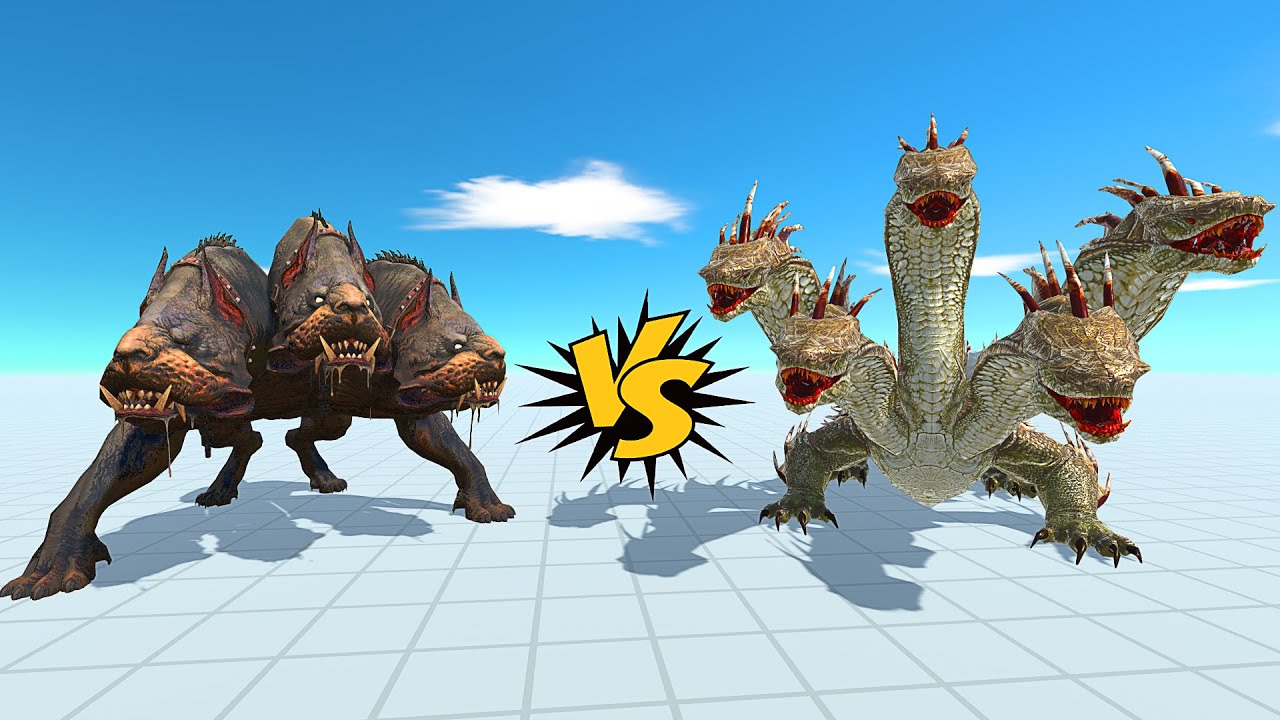CERBERUS VS HYDRA - Animal Revolt Battle Simulator - YouTube