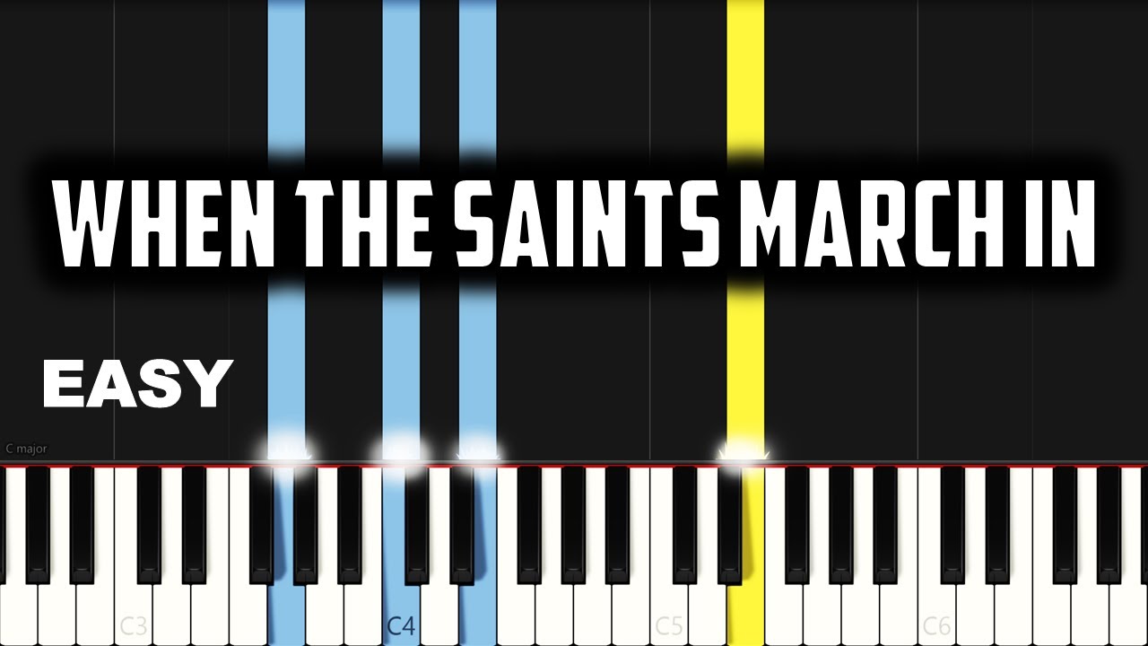 When The Saints March In | EASY PIANO TUTORIAL BY Extreme Midi - YouTube