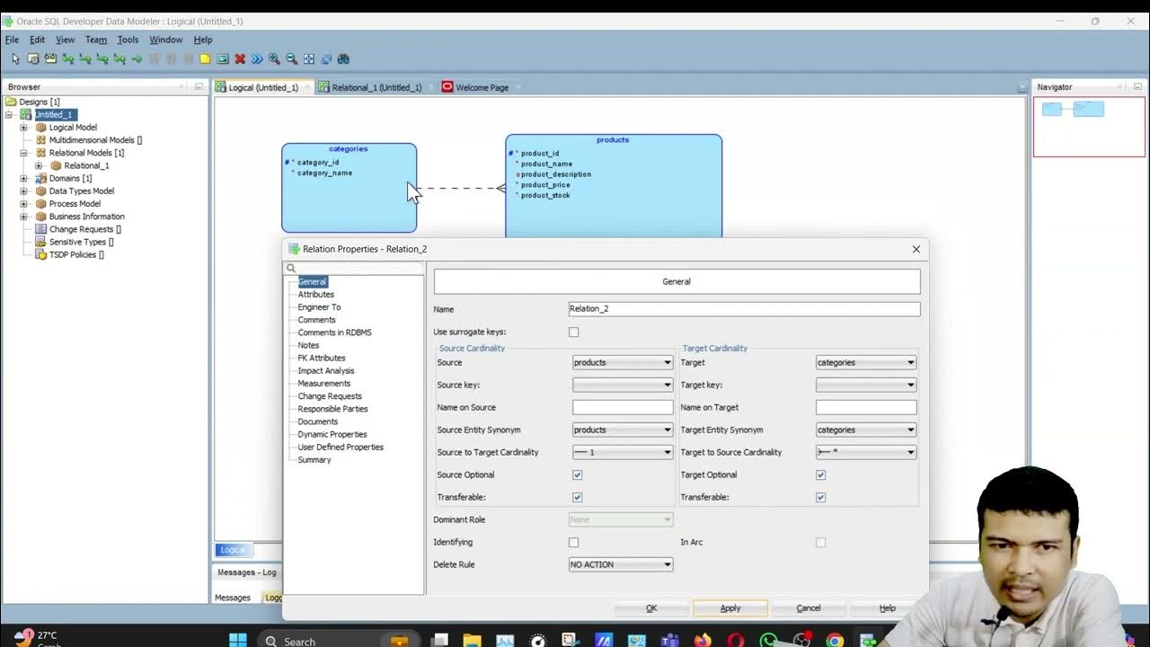 Cara Membuat Database Kasir di Oracle Data Modeler, Oracle Developer Dan Oracle Express XE 21c ...