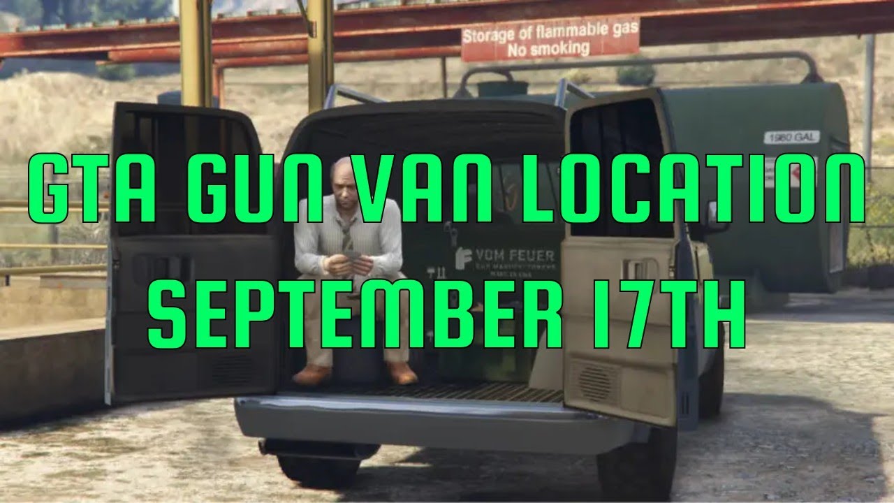 GTA Online - The Gun Van Location (September 17th) - YouTube