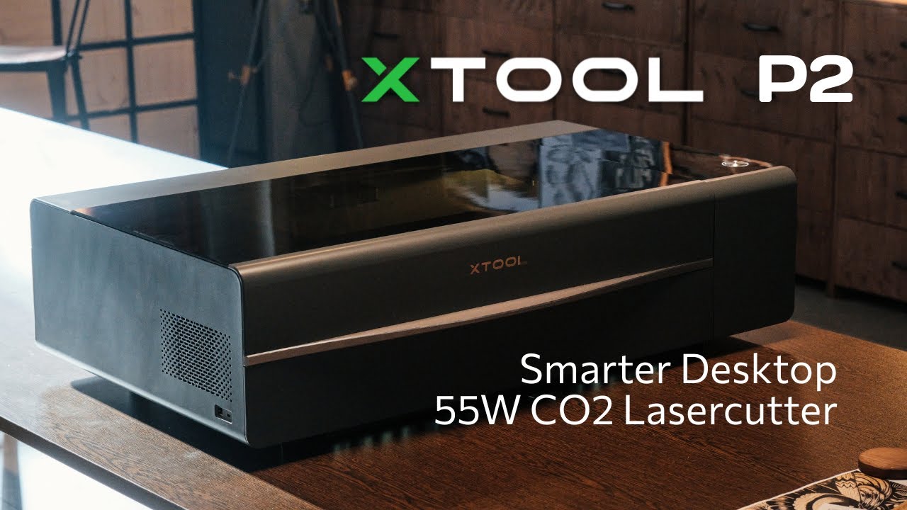 xTool P2: Der vielseitige und smarte Desktop 55W CO2 Lasercutter - YouTube