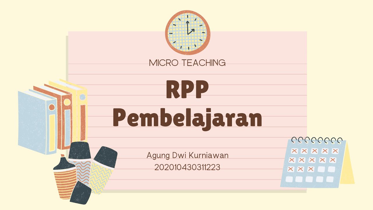 Video Micro Teaching Pembelajaran RPP - YouTube
