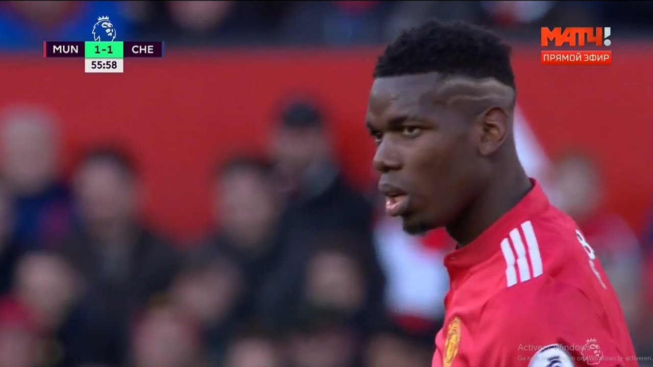 Paul Pogba vs Chelsea (Home) 25/02/2018 HD - YouTube