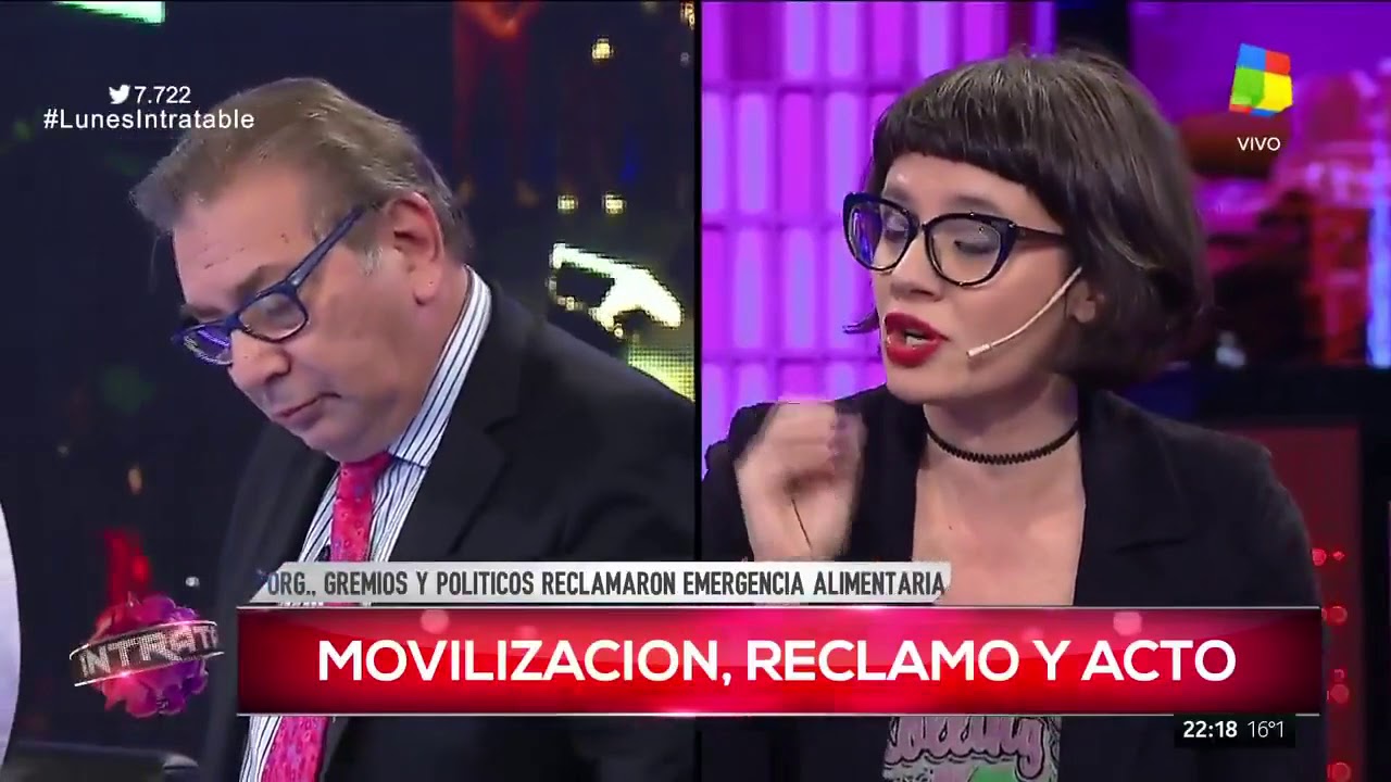 Fuerte cruce entre Gisela Marziotta y los panelistas de intratables 2 ...