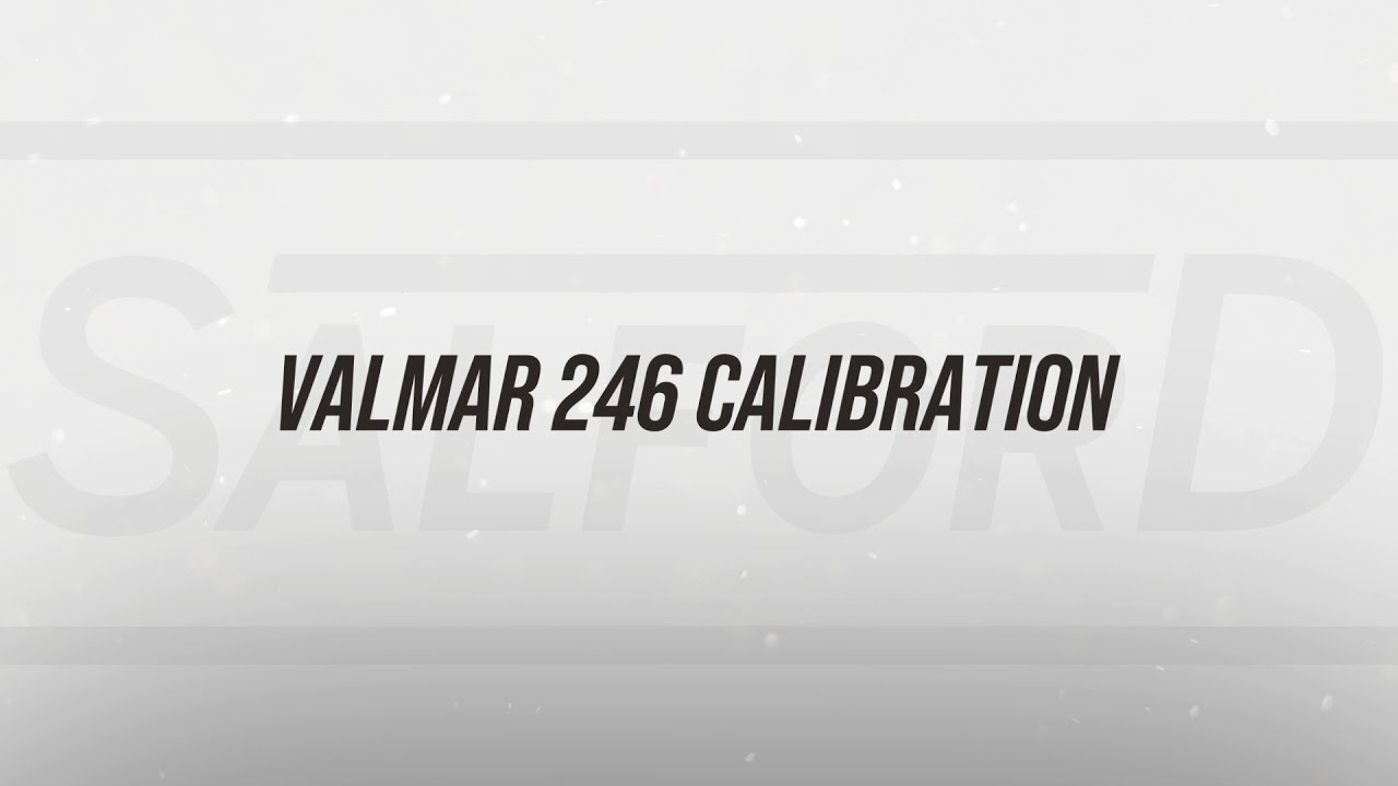 HOW TO: Valmar 246 Calibration - YouTube