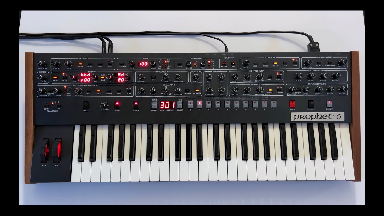 SEQUENTIAL CIRCUITS PROPHET 6 - PRESETS 301 TO 400 (4K) - YouTube