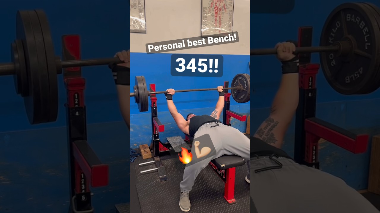 Finally got 345 bench @ 225 bodyweight!! 🔥💪🏼 feeling froggy 🐸 #gym # ...