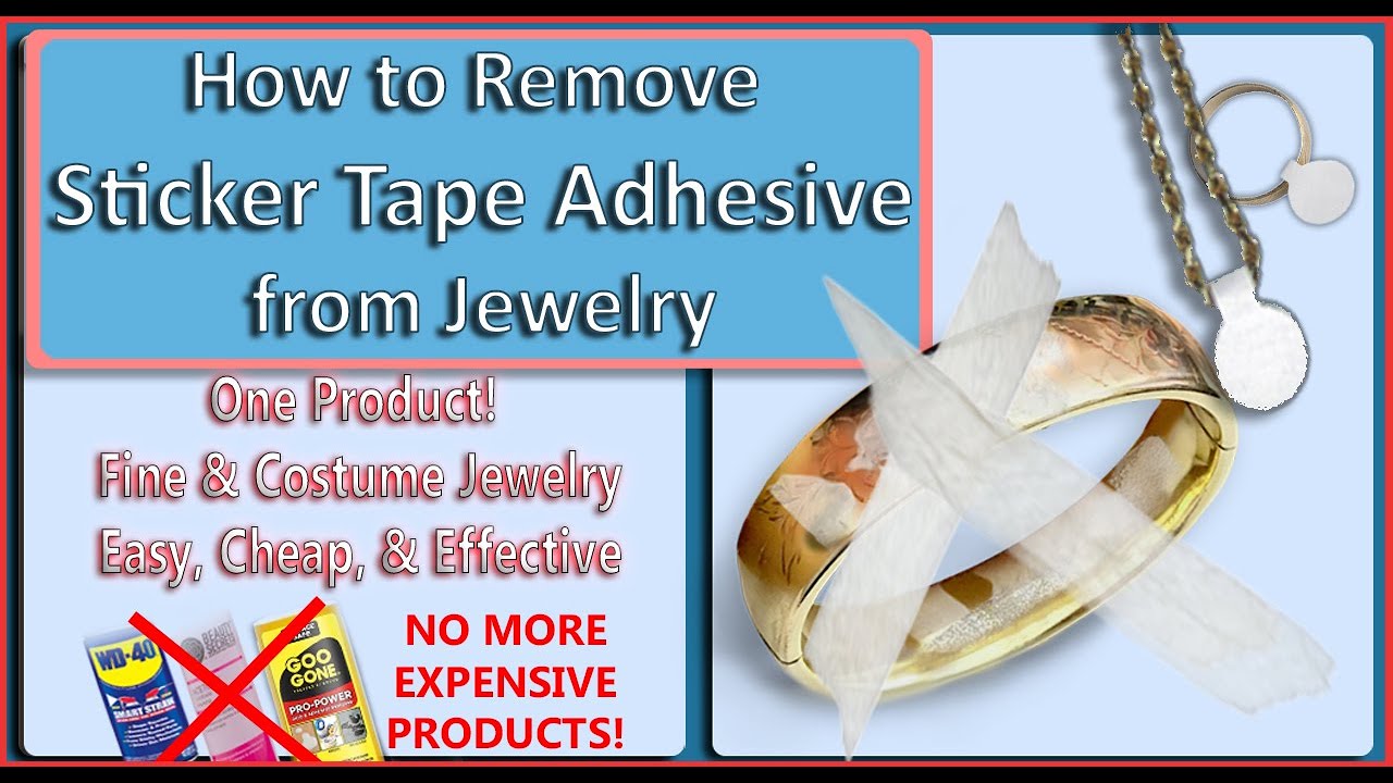 Easily Remove Sticky Gunk from Jewelry! - YouTube