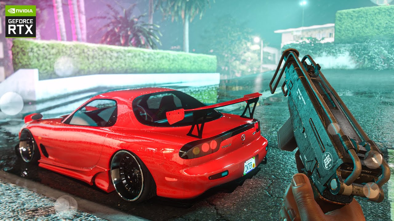 ⁴ᴷ⁶⁰ GTA 5 PC REAL LIFE Graphics - Mazda RX-7 Rotary BRUTAL Engine ...