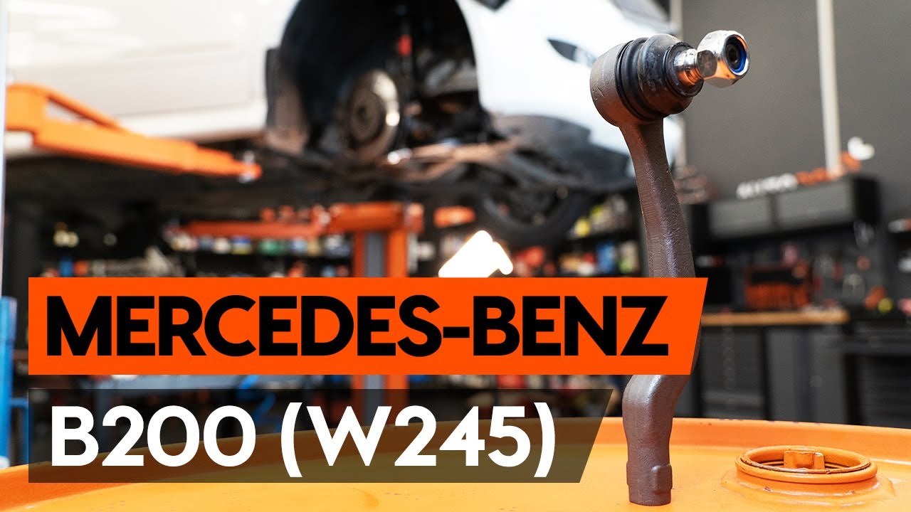 How to change tie rod end / track rod end on MERCEDES-BENZ B200 (W245 ...