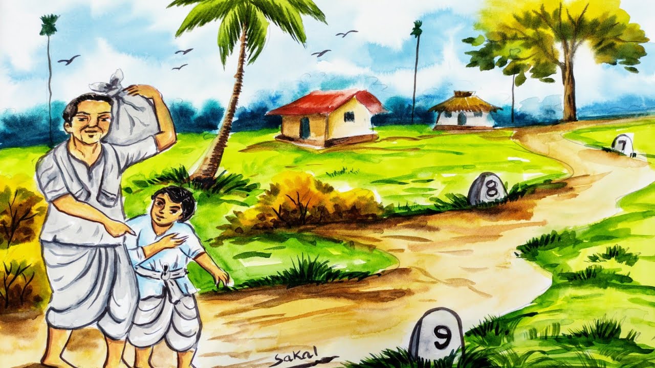 Vidyasagar Drawing/ Ishwar Chandra Vidyasagar Childhood Drawing. - YouTube