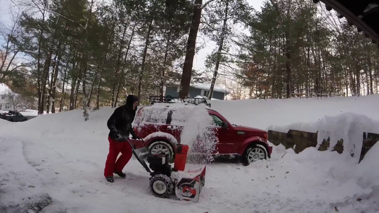 Snow Storm Clean Up - YouTube
