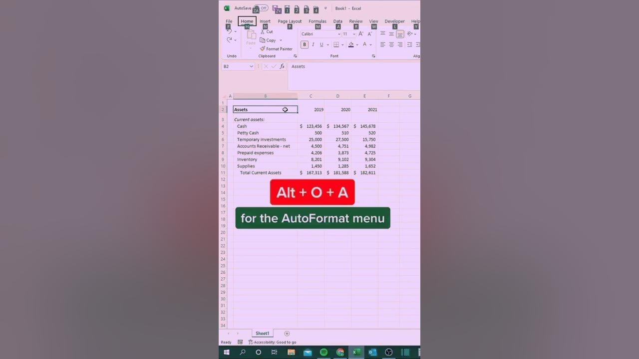 Excel Formatting Tricks: Master AutoFormat for Tables#Excel #AutoFormat #TableFormatting - YouTube
