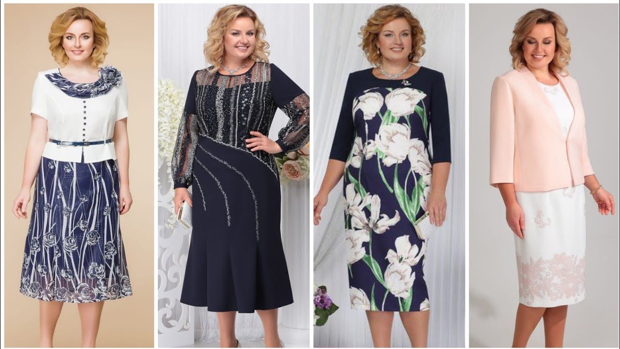 Pretty beautiful plus size clothing ideas//women's dresses ideas - YouTube
