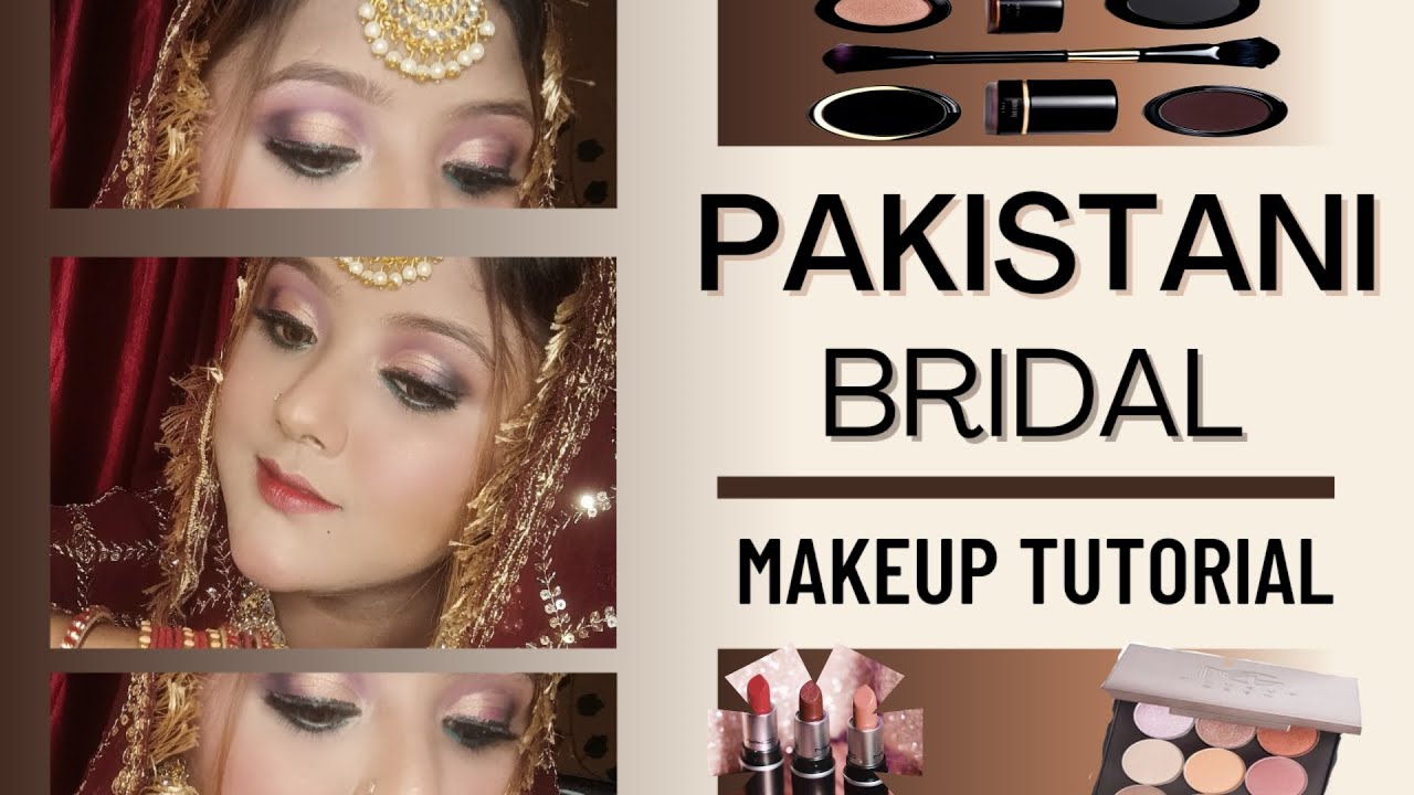 Pakistani bridal makeup step by step | easy self makeup💄| Nikah makeup ...