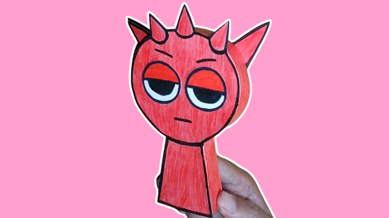 Incredibox Sprunki Raddy (Red) || Paper Craft - YouTube