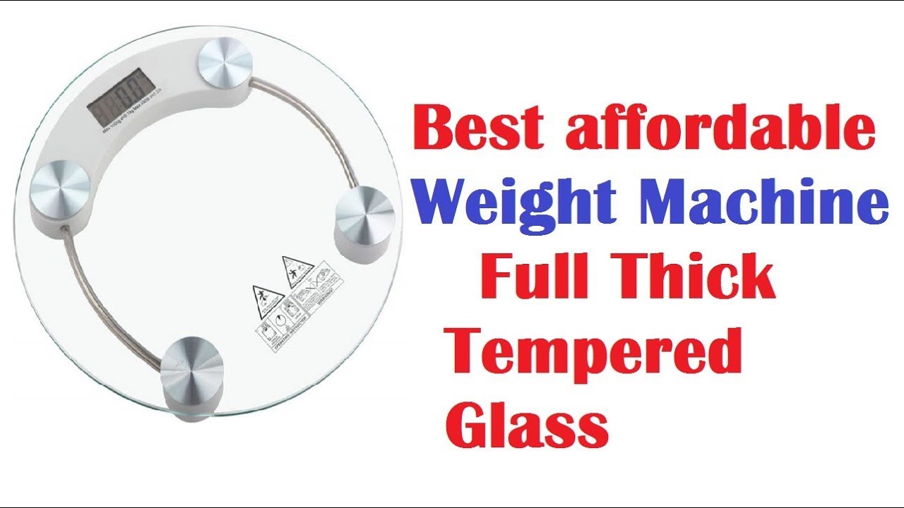 Tempered Glass Weight Machines Modern Electronic Full Transparent 8 mm ...