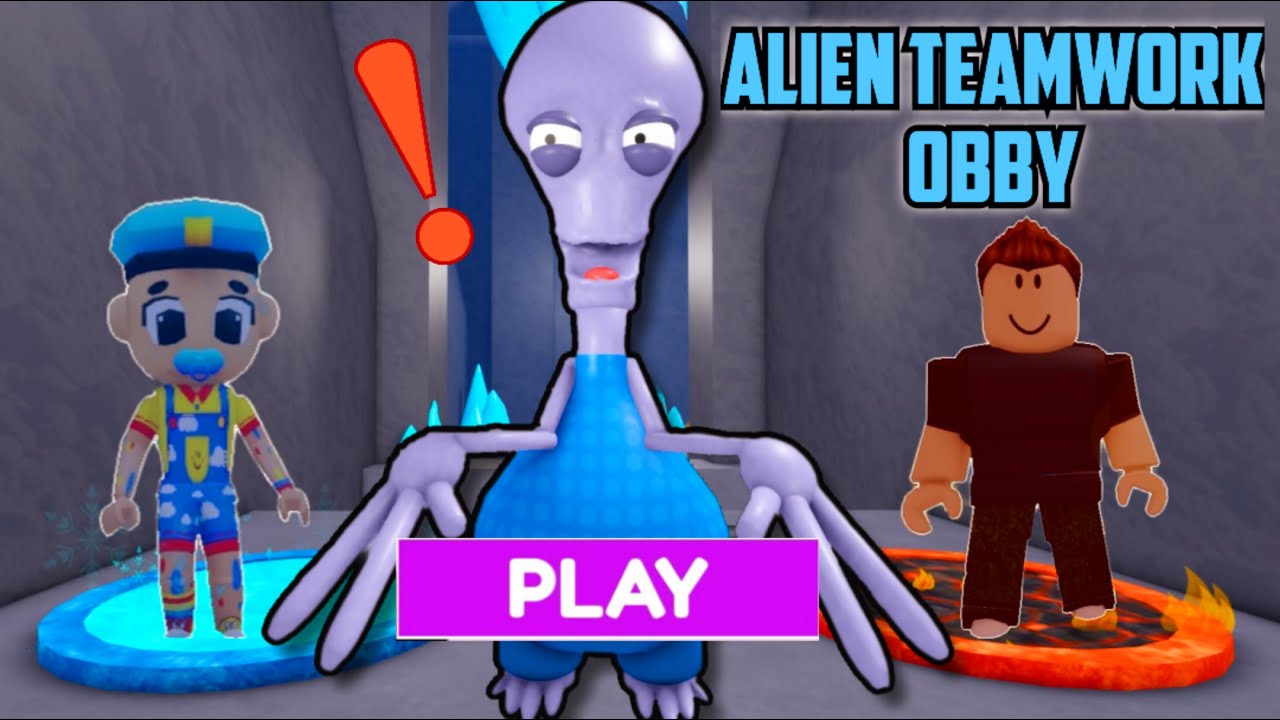 Roblox TEAM ALIEN ESCAPE! 👽 TEAMWORK OBBY Walkthrough Speedrun - YouTube